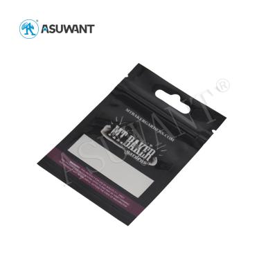 China Recycled Custom Tear Notch Zipper Smell Proof Weed Bags Odor Proof Plastic for sale