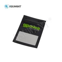 China Glossier Zip Lock Black Sealable Plastic Packaging Bag Food Grade Heat Sealed for sale