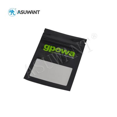 China Glossier Zip Lock Black Sealable Plastic Packaging Bag Food Grade Heat Sealed for sale