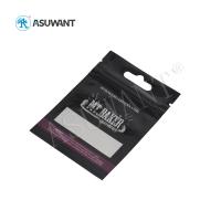 China Glossier Zip Lock Black Sealable Plastic Packaging Bag Food Grade Heat Sealed for sale