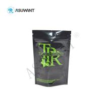 China Large Glossy Matt Smell Proof Zipper Bags Aluminum Foil Laminated Material for sale