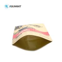 China Fresh Roasted Coffee Kraft Paper Zipper Bags Gravure Printing For Espresso Beans for sale