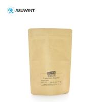China Fresh Roasted Coffee Kraft Paper Zipper Bags Gravure Printing For Espresso Beans for sale