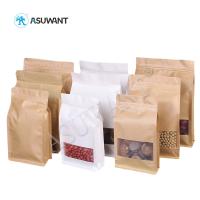 China Multi Layers 110 Gsm Color Cmyk Kraft Paper Zipper Bags for sale