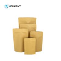 China Heat Seal Kraft Paper Coffee Bags , Resealable Kraft Paper Bags Zipper Top for sale