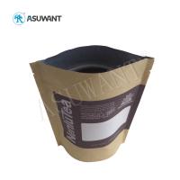 China Multiple Usage Kraft Paper Zipper Bags Customized Window Pouch For Dried Food for sale