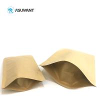 China Zip lock Reusable Sandwich Printed Kraft Paper Bags for sale