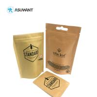 China Zip lock Reusable Sandwich Printed Kraft Paper Bags for sale