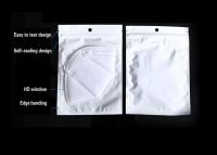China Clear Plastic Face Mask Bag Protective Packaging Materials for sale