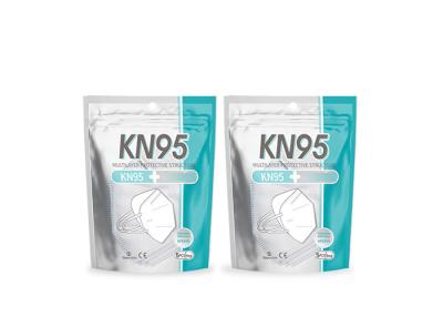 China N95 Mask Standing Bottom Zipper Top Resealable Pouch Packaging for sale