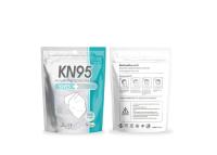 China N95 Mask Standing Bottom Zipper Top Resealable Pouch Packaging for sale