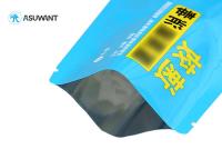 China Three Side Sealed Disinfection Wipes Tear Notch Aluminum Foil Bag for sale