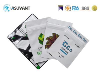 China Custom Printed Mylar Bags 3 Side Seal MOPP Smell Proof Zipper Packaging for sale