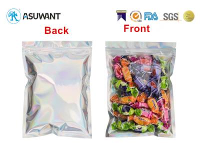 China Aluminium Foil Gummy Candy Hologram k Food Packaging Bags for sale