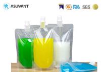 China Transparent Fruit Juice PET Stand Up Spout Pouch for sale