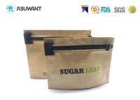 China 35 Grams Stand Up Kraft Paper Child Resistant Bags for sale