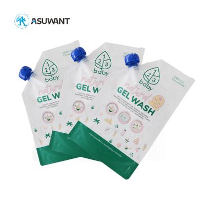 China Soft Beverage Squeeze Baby Food Liquid Stand Up Spout Pouch for sale