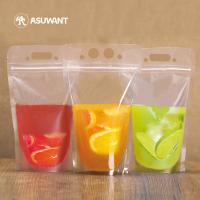 China Fruit Juice Liquid PET Metallized Liner Stand Up Zipper Bags for sale