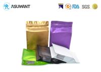 China Zip Lock Flat Bottom Bags Transparent PET Water Proof With Window for sale