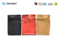 China Metallized Standing Flat Bottom k Coffee Stand Up Bags for sale