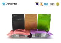 China Metallized Standing Flat Bottom k Coffee Stand Up Bags for sale