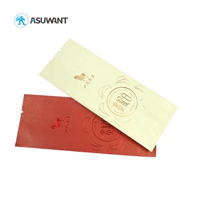 China VMPET Hot Stamping Embossing Logo Coffee Tea Pouch for sale