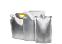 China Gravure Printing 230* 85 130mic Liquid Stand Up Spout Pouch for sale