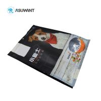 China Reclosable Plastic laminated Flat Bottom k Cat Food Bag for sale