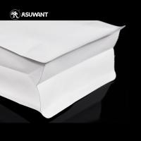 China Kraft Paper Zip Lock Flat Bottom Side Gusset Pouch With Window for sale