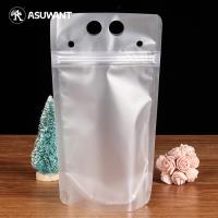 China CMYK OPP Metallized Liner Transparent k Bags With Straw Hole for sale