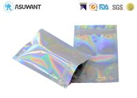 China Holographic Weed Aluminium Foil Mylar Zipper Bags For Candy for sale