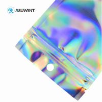 China Hologram Rainbow VMPET Aluminum Foil Zip Lock Bag for sale