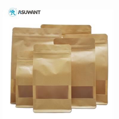 China Gravure Printing VMPET 150 Mic Kraft Paper Zipper Bags for sale