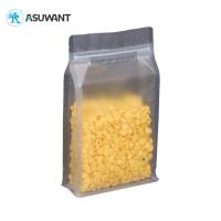 China Transparent 130 Mic VMPET Flat Bottom Bag With Double Side Gusset for sale