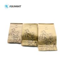 China Brown Gravure Printing VMPET Kraft Stand Up Pouch for sale