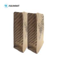 China Brown Gravure Printing VMPET Kraft Stand Up Pouch for sale