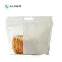 China Plastic Zipper 130mic Mylar Stand Up Bags With Window for sale