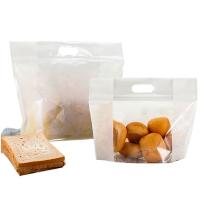 China Plastic Zipper 130mic Mylar Stand Up Bags With Window for sale