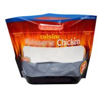 China Roast Chicken CMYK 120mic Stand Up Zipper Bags Gravure Printing for sale