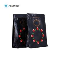China Plastic Laminated 130mic VMPET Flat Bottom Zipper Pouch for sale