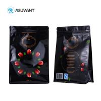 China Plastic Laminated 130mic VMPET Flat Bottom Zipper Pouch for sale