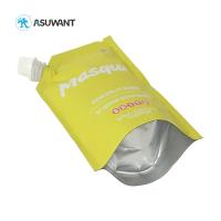 China Hair Shampoo VMPET 130mic Liquid Spout Bags Gravure Printing for sale