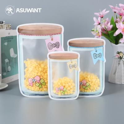 China Moisture Proof CMYK MOPP Mason Jar Snack Bags Gravure Printing for sale