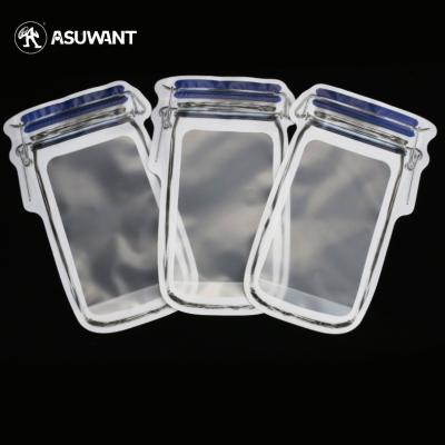 China 120MIC weed water proof three side sealed custom printing food packing bag for sale