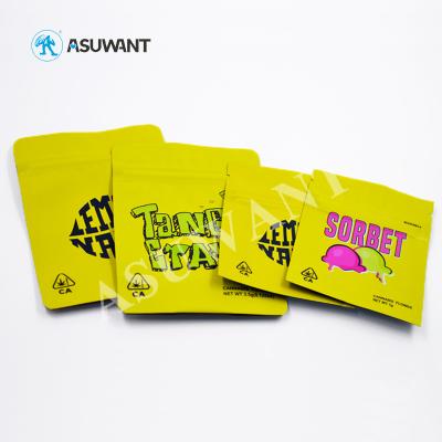 China Resealable 4x6 3.5g Mylar Ziplock Packaging Mylar Bags VMPET for sale