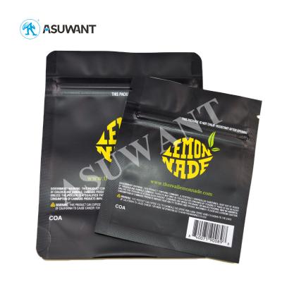 China VMPET 3.5g Cookies Sealable Mylar Herb Packaging Mylar Bags for sale