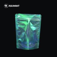 China Laminated Edible Packaging Zipper Hologram Bags MOPP Plastic for sale