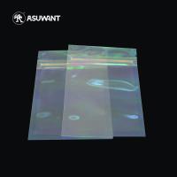 China MOPP Hologram Transparent Rainbow Film Bags Plastic Holographic Pouches for sale