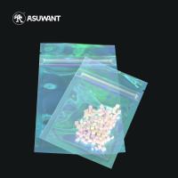 China MOPP Hologram Transparent Rainbow Film Bags Plastic Holographic Pouches for sale