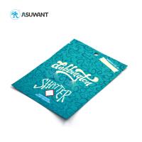China Smell Proof Zipper Edible Mylar Bags VMPET Three Side Seal With Clear Window for sale